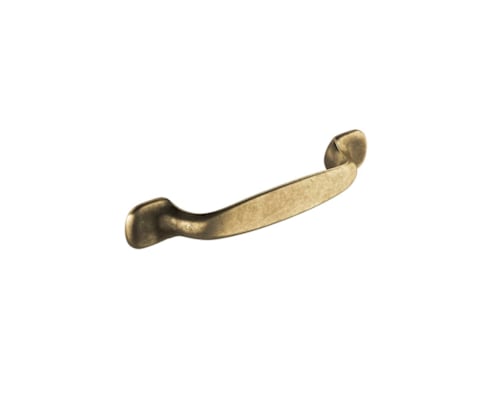 Stirling Satin Brass Handle With Back Plate | Magnet