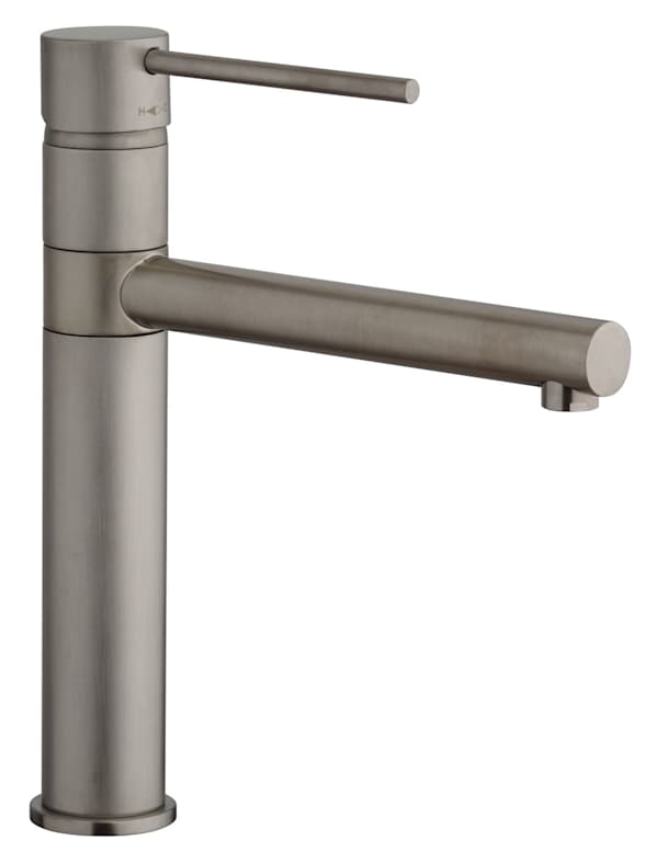 Leira Single Lever Tap Brushed Steel