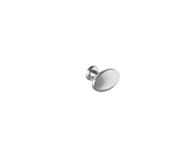 Traditional Brushed Steel Knob | Magnet