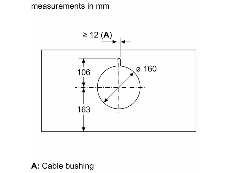 Bosch Series 6, DBB67AM60B Integrated Design Hood, 60 cm, clear glass ...