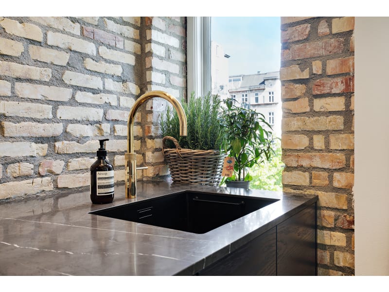 Quooker Fusion Round Gold 3in1 Boiling Water Tap