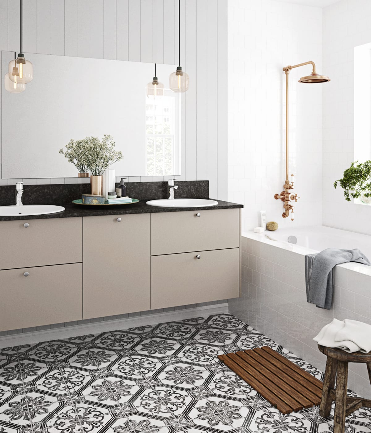 Baderomsinspirasjon – Få ideer til ditt nye bad | HTH