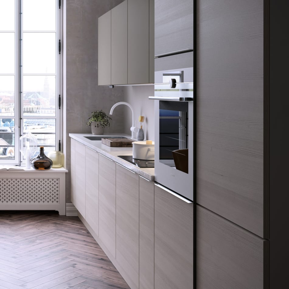 Ekkök i naturligt utseende med Focus Fanér | HTH