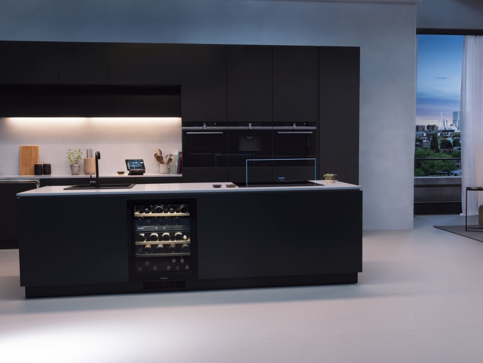 Kitchen with a wine cooler: receive guidance on wine coolers | HTH