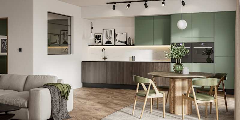 Green Kitchens | Green Kitchen Ideas | Magnet | Magnet Kitchens